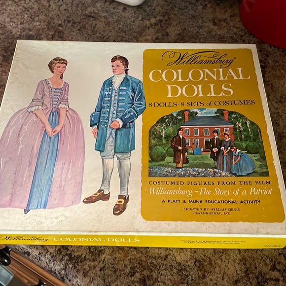 Toys | Vintage Colonial Paper Dolls | Poshmark